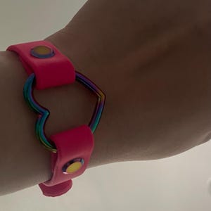 AORTA SINISTER Heart Collar in Black & White Vegan Leather, Half and ...