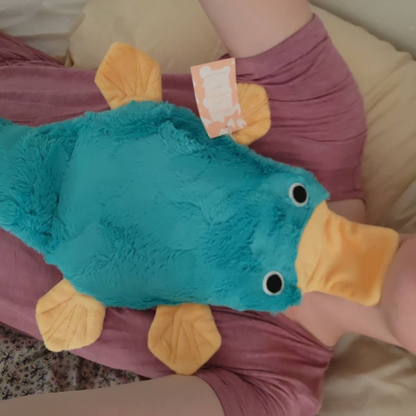 CUTE COZY PLATYPUS Hot/cold Weighted Plush Comfort Animal | 2–10 Lb Hug ...
