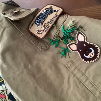 Wild Boar Patch, Iron On, Badge, Embroidery, Patches, Animal, Nature ...