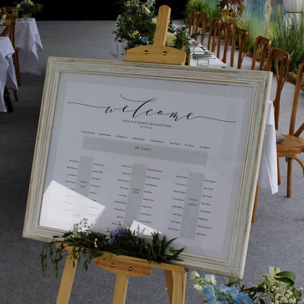 Banquet Seating Plan With 3 Tables and Head Table, Printable E Shaped ...