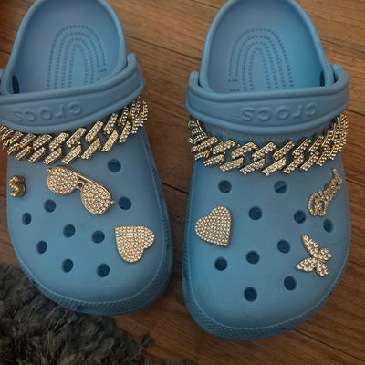 Crocs Charms Crystal Silver Diamonds and Pearls Set. Charms - Etsy