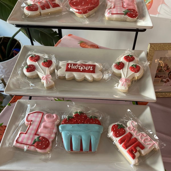 1/DZ Birthday Cookies Black, White, and Gold - Etsy