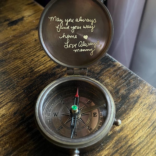 Baptized Boy Gift, Customized Compass, Christian Gift, First Holy ...