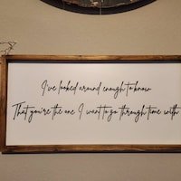 3d Wood Framed Custom Song Lyrics Sign You Make It Easy Wedding Song ...