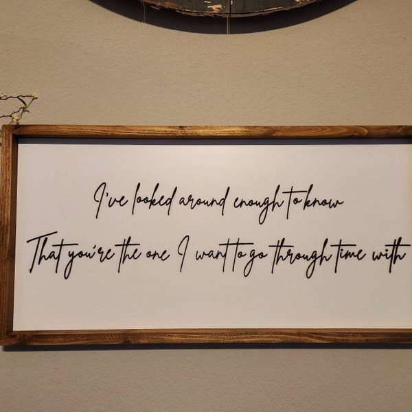 3d Wood Framed Custom Song Lyrics Sign You Make It Easy Wedding Song ...