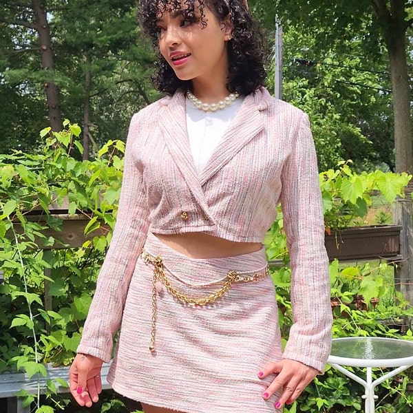 Cropped Blazer Sewing Pattern, Short Blazer Crop Top, Trendy Summer ...