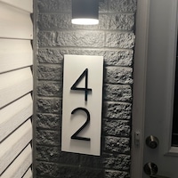 House Numbers Sign Vertical | House Number Sign Horizontal | House ...