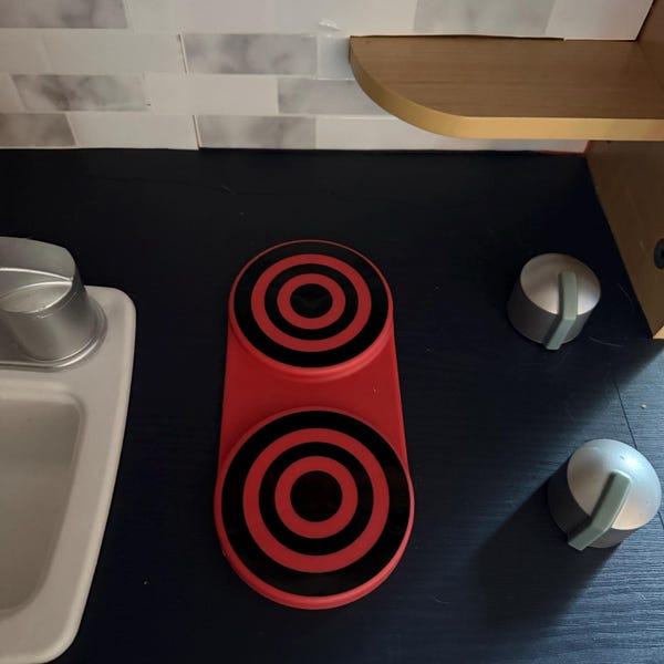 Kid's Play Kitchen Electric Stove Burner Decals - Replacement Vinyl ...