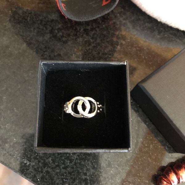Police Gift Sterling Silver Handcuff Ring - Etsy