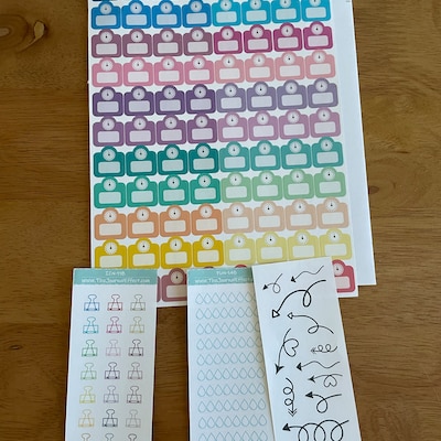 WEEKLY HABIT Tracker Table, Functional Label Planner Stickers for Erin ...