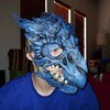 Tiamat Dragon Bone Flexible Skull Mask or Shoulderpad. LARP , Barbarian ...