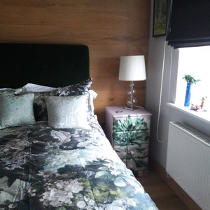 Vintage Mid Century Abstract SIDEBOARD Upcycled Furniture Storage ...