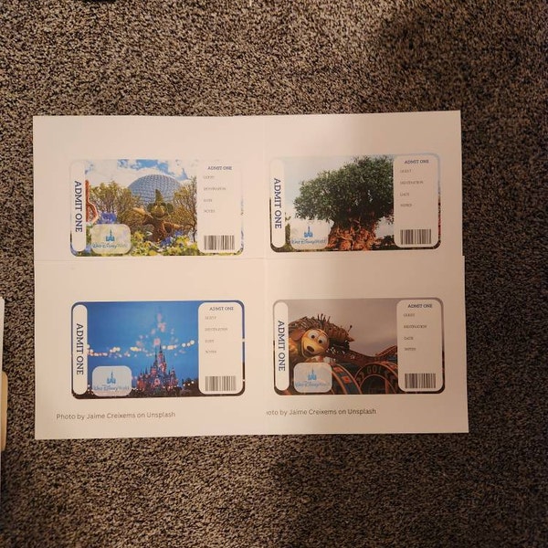 Disney Cruise Boarding Passes for Commemoration or Surprises - Etsy