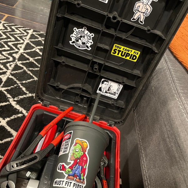 SUPER FUNNY PACK(40+) Hard Hat Stickers Toolbox Decals, Hardhat Sticker ...