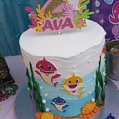 Hogi Cake Topper, Pinkfong Cake Topper, Baby Shark Cake Topper,pinkfong ...