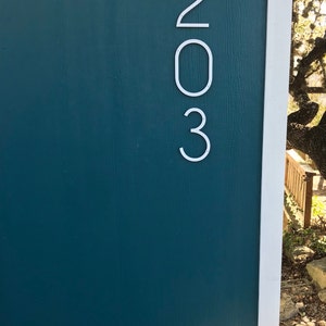 THIN MODERN White House Numbers 8 Inch 12 Inch Front Door | Etsy Canada