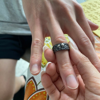 Koi Fish Sterling Silver Mens Ring, Japanese Fish Nature Inspired Ring ...