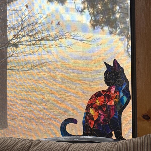 Hydrangea Stained Glass Window Cling Beautiful Flower Window Artwork ...