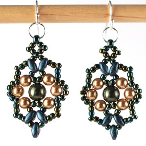 Dakota Beaded Earrings Pattern, Dbbeadingdesigns, PDF, Beading Tutorial ...