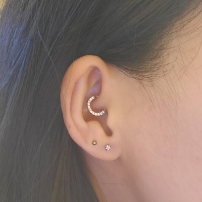 Daith Piercing Tiny Hoop Earring Small Hoop Daith Earring Septum Ring ...