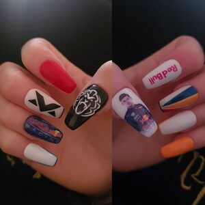 Full Set of Acrylic Nails.. inspired LABYRINTH David - Etsy