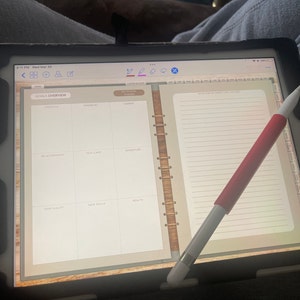 Undated Dark Mode Boho Goodnotes Digital Planner, iPad Planner ...