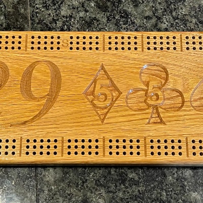 Green Bay Packer Cribbage Board Made From Oak. - Etsy