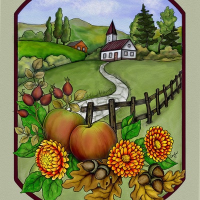 Printable Christmas Line Art Coloring Book, Magical Season PDF Download ...