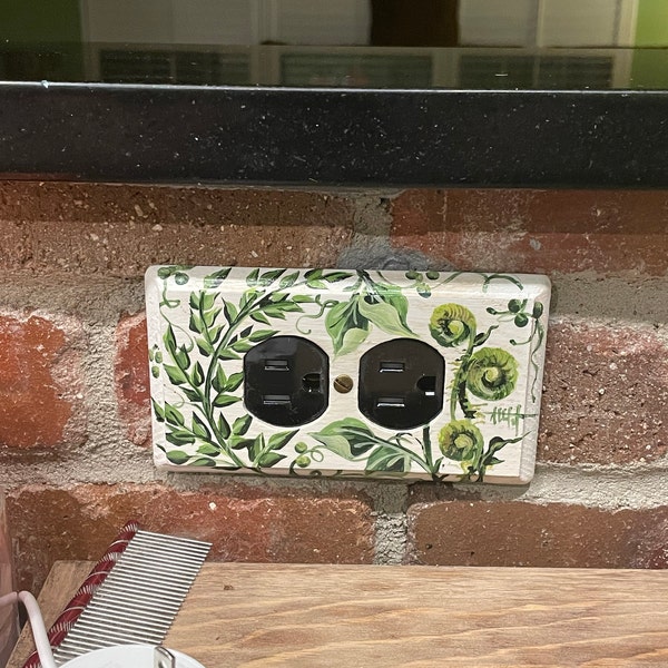 Single Switch Wooden Switch Plate Birch Tree Design - Etsy