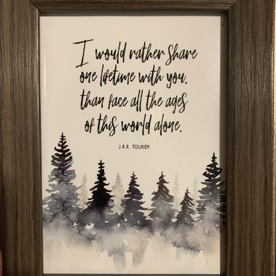 J.R.R. Tolkien Quote, Watercolor Forest, J.R.R. Tolkien, Forest Print ...