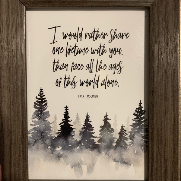 J.R.R. Tolkien Quote, Watercolor Forest, J.R.R. Tolkien, Forest Print ...