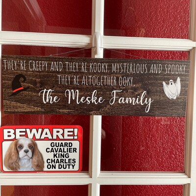 Addams Family Sign,personalized,your Surname,tombstone Shape,halloween ...