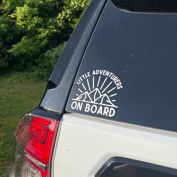 Little Adventurer on Board Decal, Car Decal, Baby Shower Gift, Travel ...