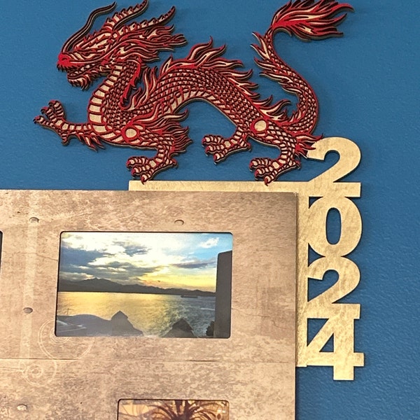 New Years Dragon 2024 Door Corner Right Side Only Choice of Red or ...