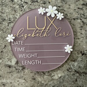 Acrylic Baby Milestone Marker, Baby Milestone Discs, Interchangeable ...