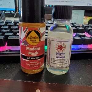 Night Queen Perfume Oil, Roll on Bottle, 1/3oz, 1oz, Pure Fragrance ...