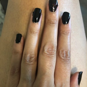 Total Eclipse One Coat Black Nail Polish by Kbshimmer - Etsy