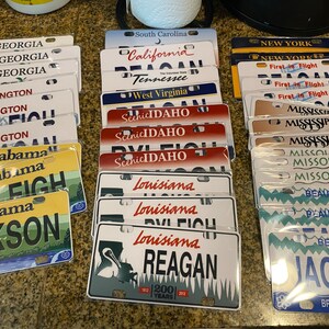 Mini State License Plates - Etsy
