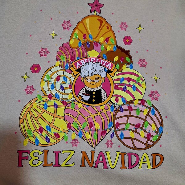 Mexican Christmas PNG, Concha Chirstmas Tree Png, Cafecito Y Pan Dulce ...