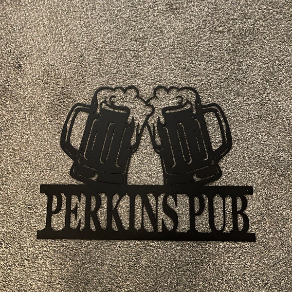 Beer Mug Monogram Sign, Custom Bar Theme Sign, Cheers - Etsy