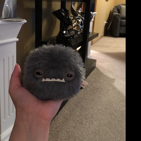 Cute Cat Hairball Plush, Kawaii Kitty Furball Stuffed Toy, Handmade Cat ...
