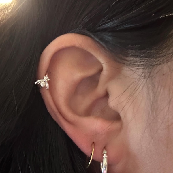 Fake Septum, Sterling Silver Septum, Removable Septum, Silver Fake ...