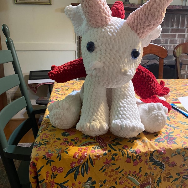 Snuggle Dragon Crochet Pattern, Original Snuggle Dragon, Crochet Dragon ...