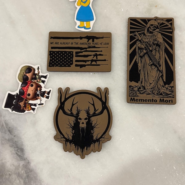 Memento Mori Morale Patch: Grim Reaper, Hook and Loop Backing (3x2") - Etsy