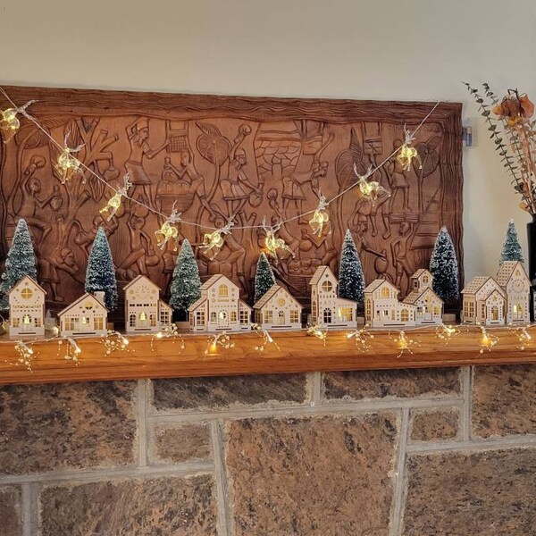 Physical Product!!! Set of 10 Christmas Village Houses, Christmas ...