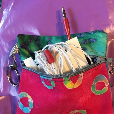 Ear Bud Case Ear Bud Holder Case Air Bud Case Batik Coin Purse Air Pods ...