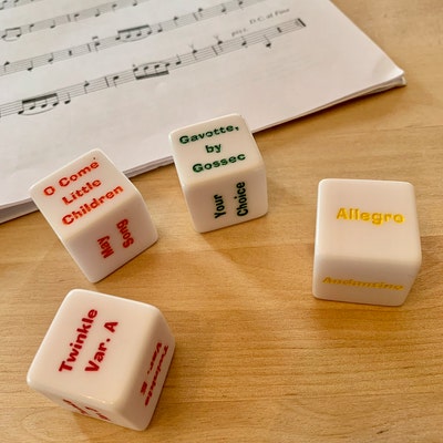Key Signature Dice Bass Clef - Etsy