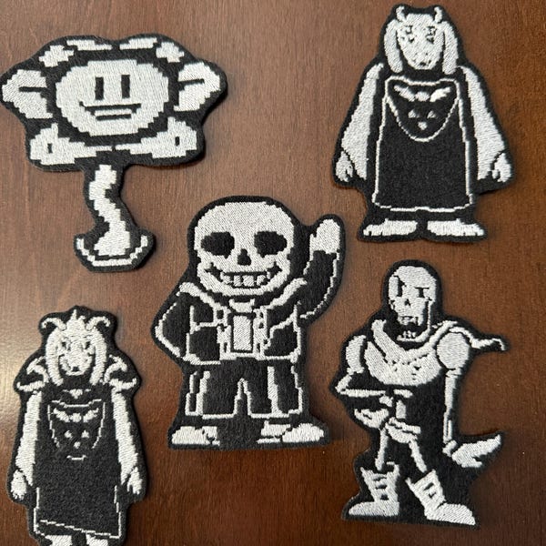 Undertale Sans Inspired 4" Skeleton Iron-on Patch - Etsy