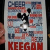 Cheerleading Word Art Cheer Poster Personalized Cheerleader - Etsy