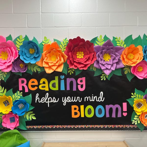 Spring Reading Bulletin Board Printable: Teacher Classroom Decor ...